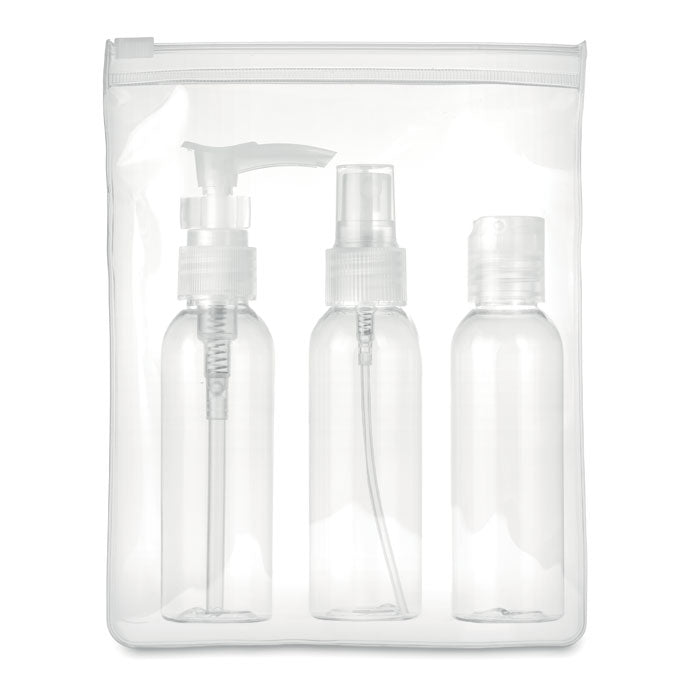 Travel Set Pe in Peva Pouch | Branded Merchandise | The Color Company